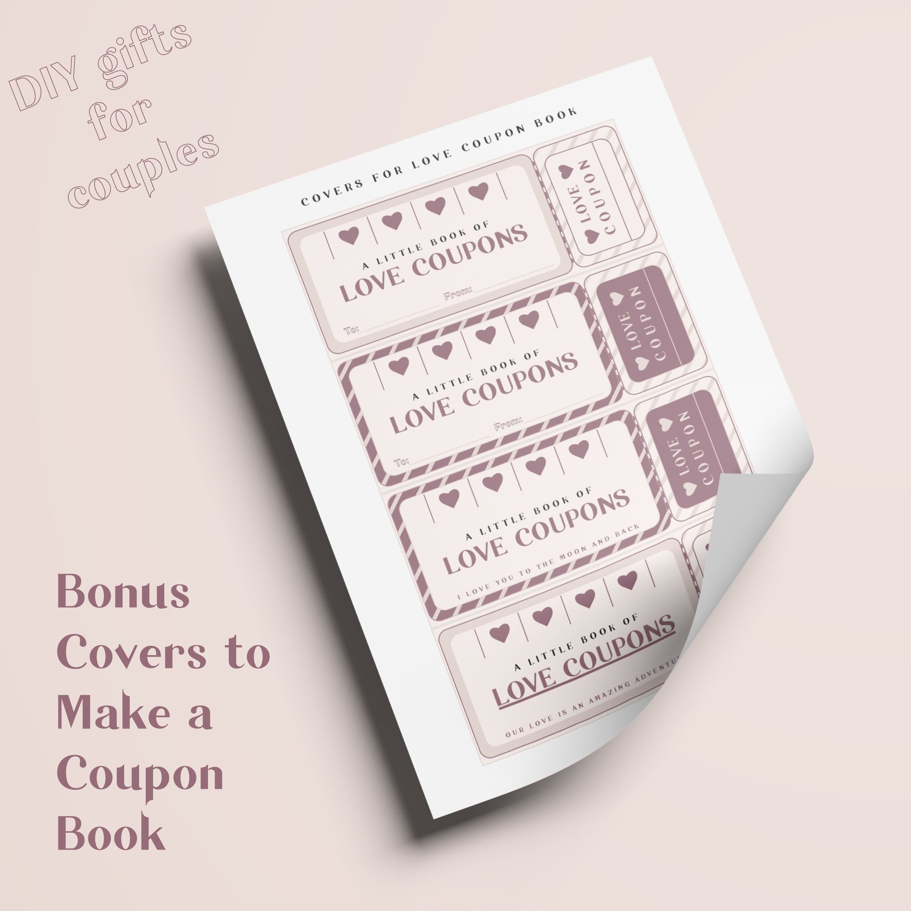 Printable Love Coupons. 50 Coupons/naughty Coupon Book. Perfect as ...