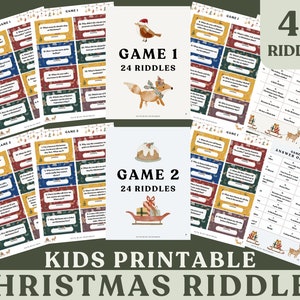 Printable Christmas Riddles for Kids. 48 Christmas Riddles - Etsy
