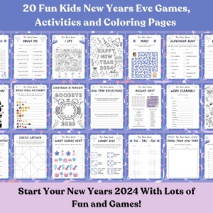 New Years Games Printable for Kids 20 New Years Eve Games Kids New ...