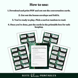 100 Printable Conversation Cards for Couples & Friends. Conversation ...