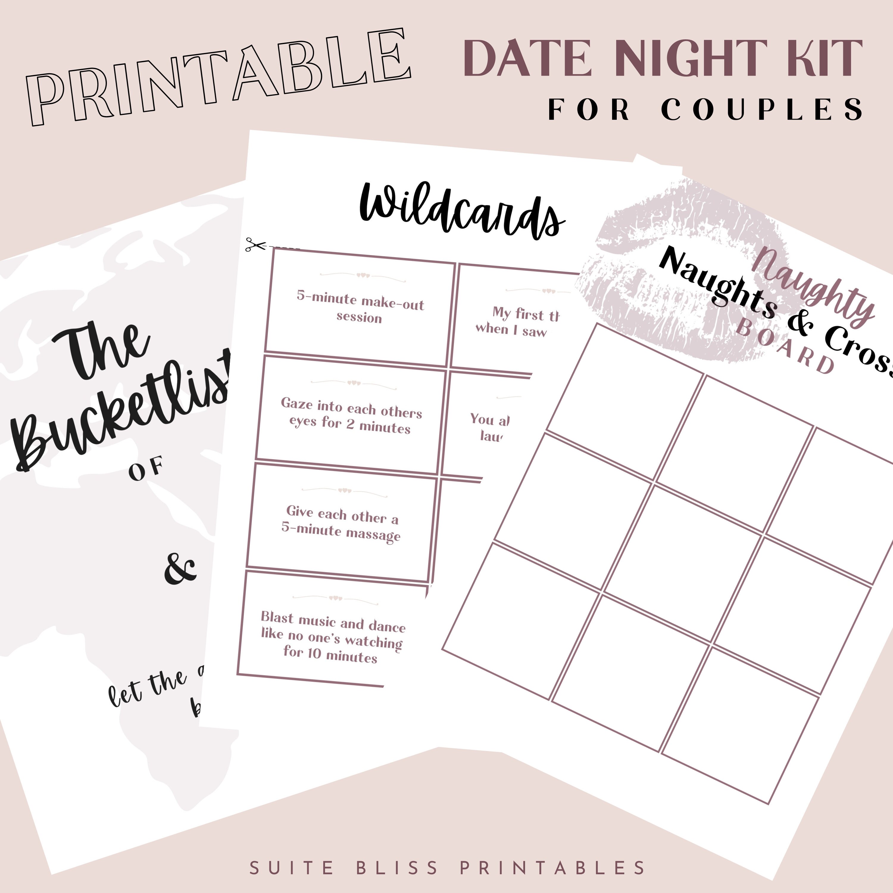 Printable Date Night Kit. Romantic Digital Date Night Box for - Etsy ...