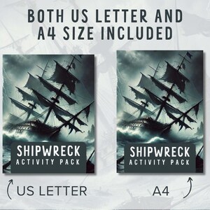 Shipwreck Activity Pack I Printable Shipwreck Activity I Ship Coloring ...