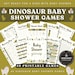 Dinosaur Baby Shower Games Bundle. 46 Printable Couples Baby Shower ...