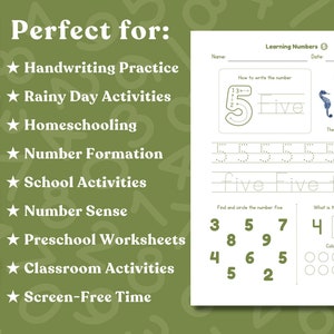 Tracing Numbers 1-100 for Kindergarten | Printable Numbers 1 – 100 ...