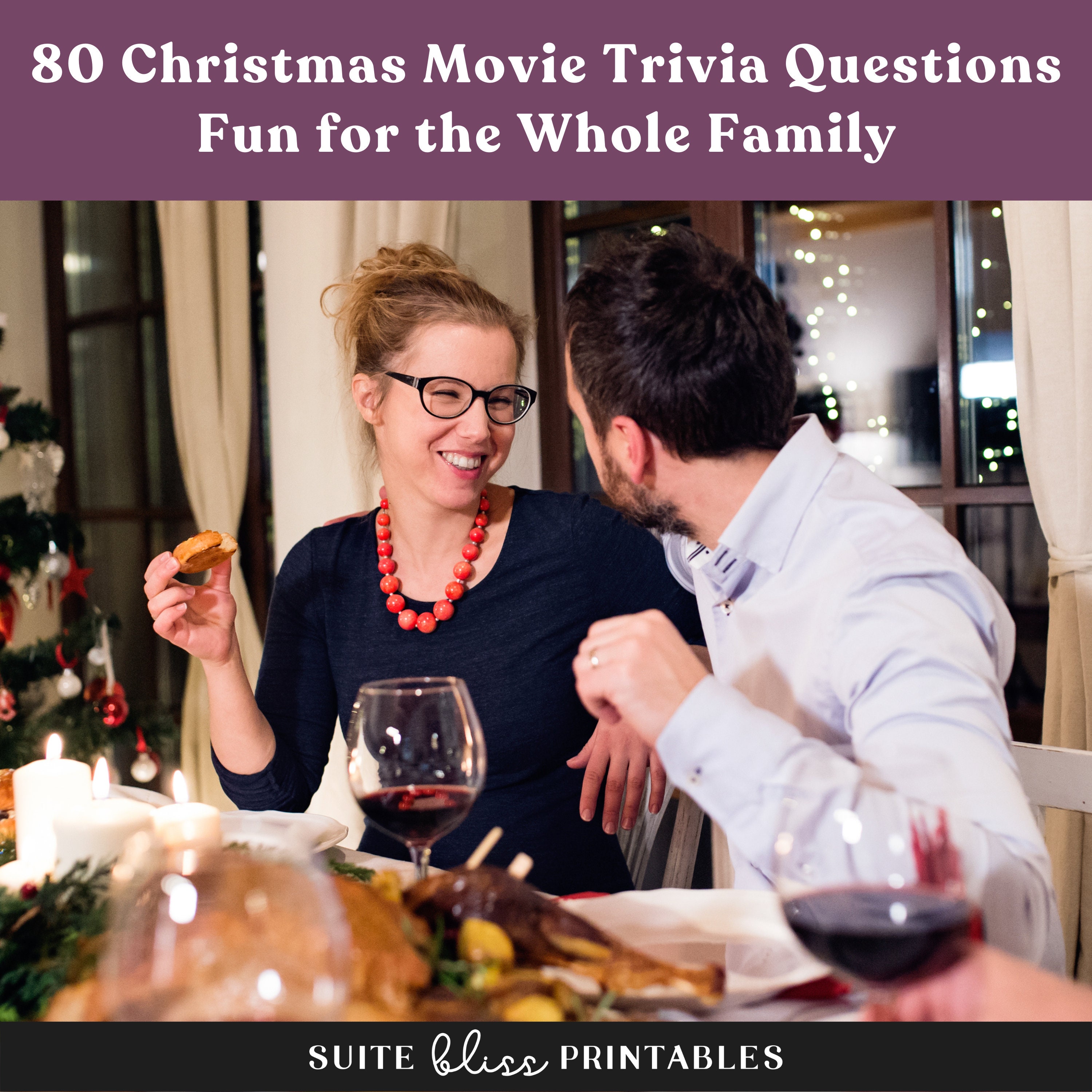 Printable Christmas Movie Trivia 80 Questions. Fun Christmas - Etsy ...