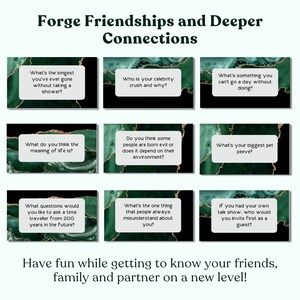 100 Printable Conversation Cards for Couples & Friends. Conversation ...