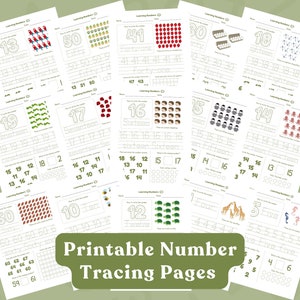 Tracing Numbers 1-100 for Kindergarten | Printable Numbers 1 – 100 ...