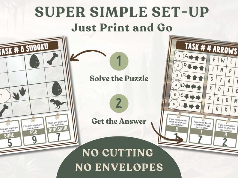 Printable Dinosaur Escape Room for Kids | Escape Room for Kids ...