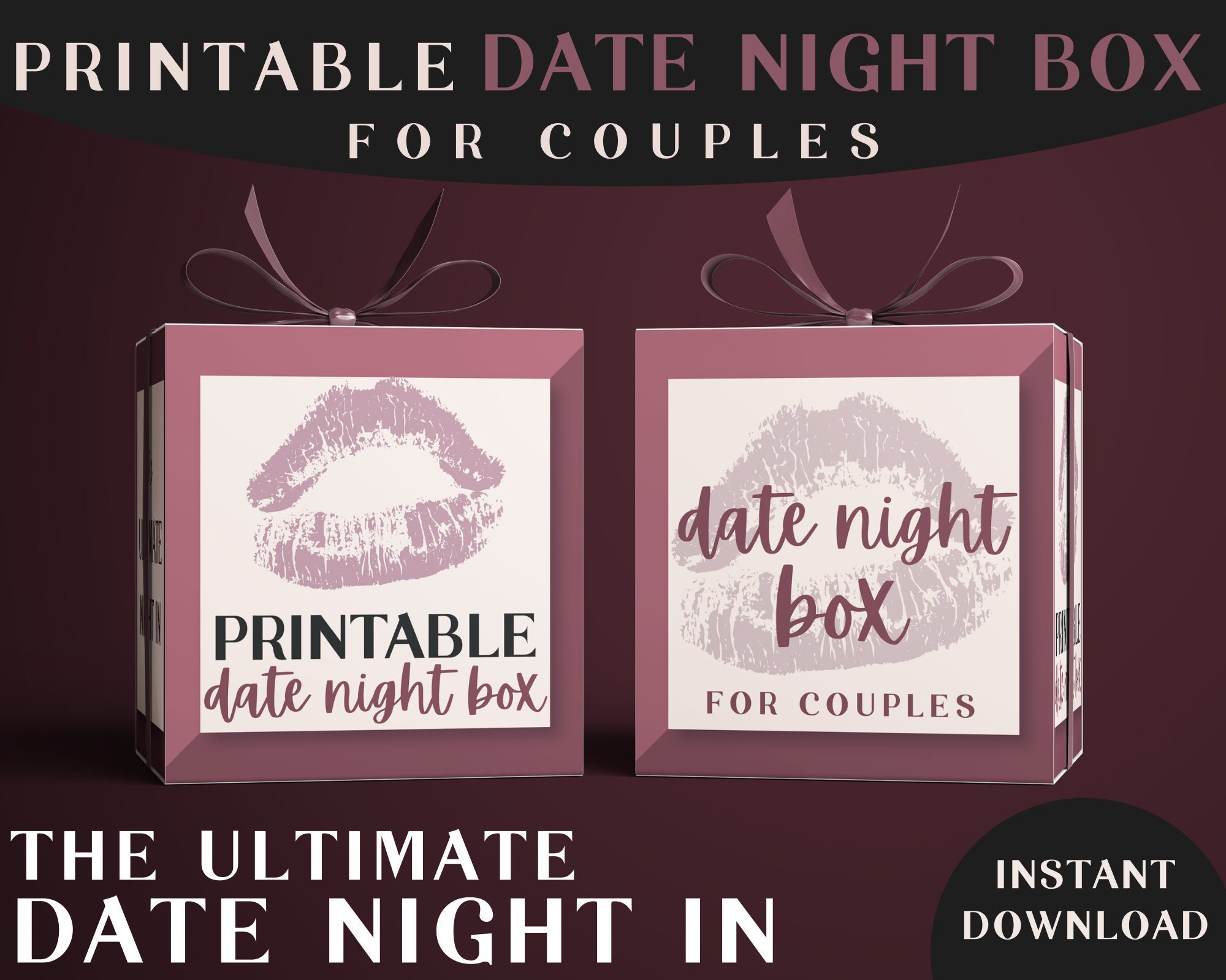 Printable Date Night Kit. Romantic Digital Date Night Box for - Etsy