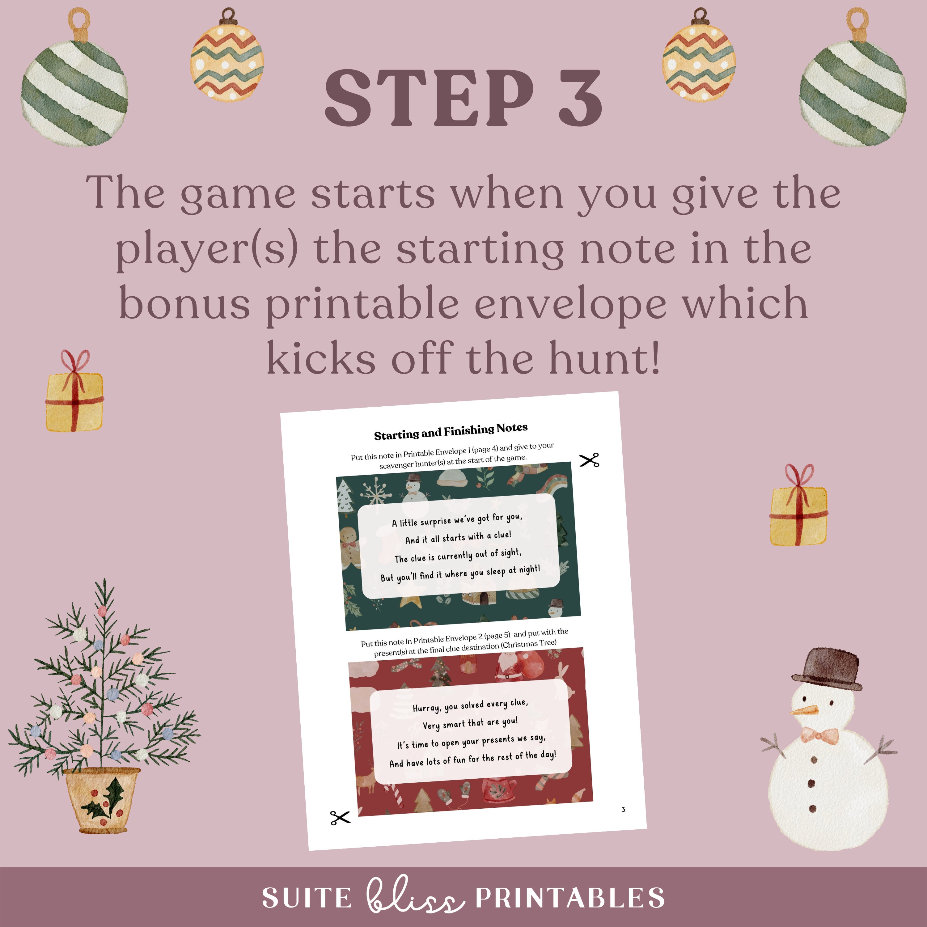 Christmas Scavenger Hunt Riddles: 25 Clues, Kids' Activities (PDF) - Etsy