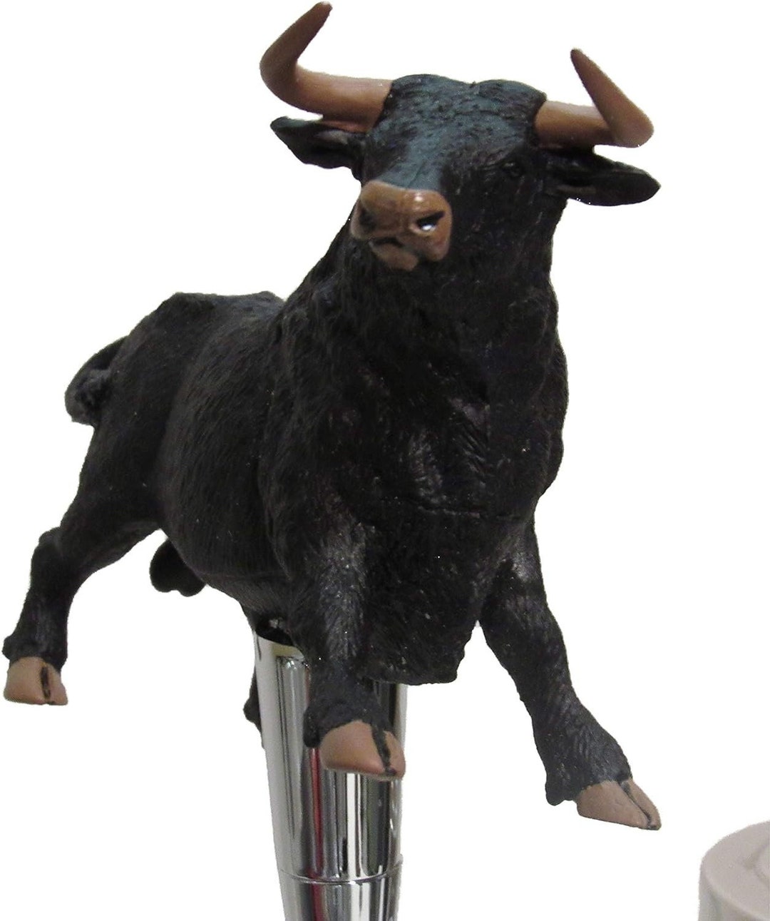 Bull Beer Tap Handle Sports Bar Kegerator Breweriana Wall Street Raging ...