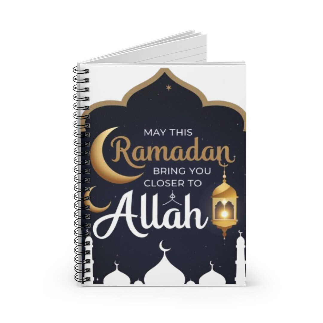 Ramadan Blessings Spiral Notebook - Ruled Line, Islamic Journal, Prayer ...