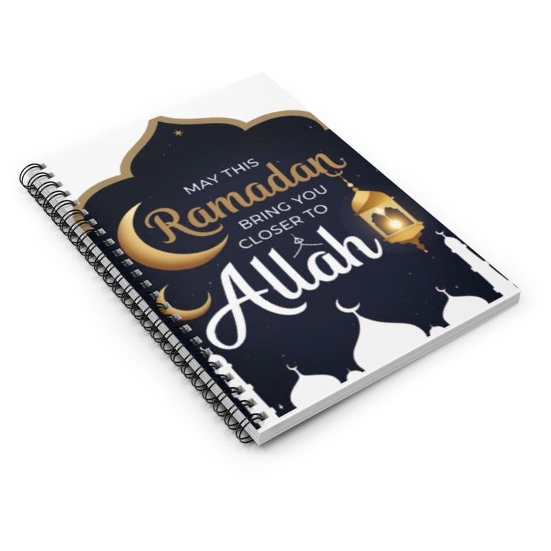 Ramadan Blessings Spiral Notebook - Ruled Line, Islamic Journal, Prayer ...