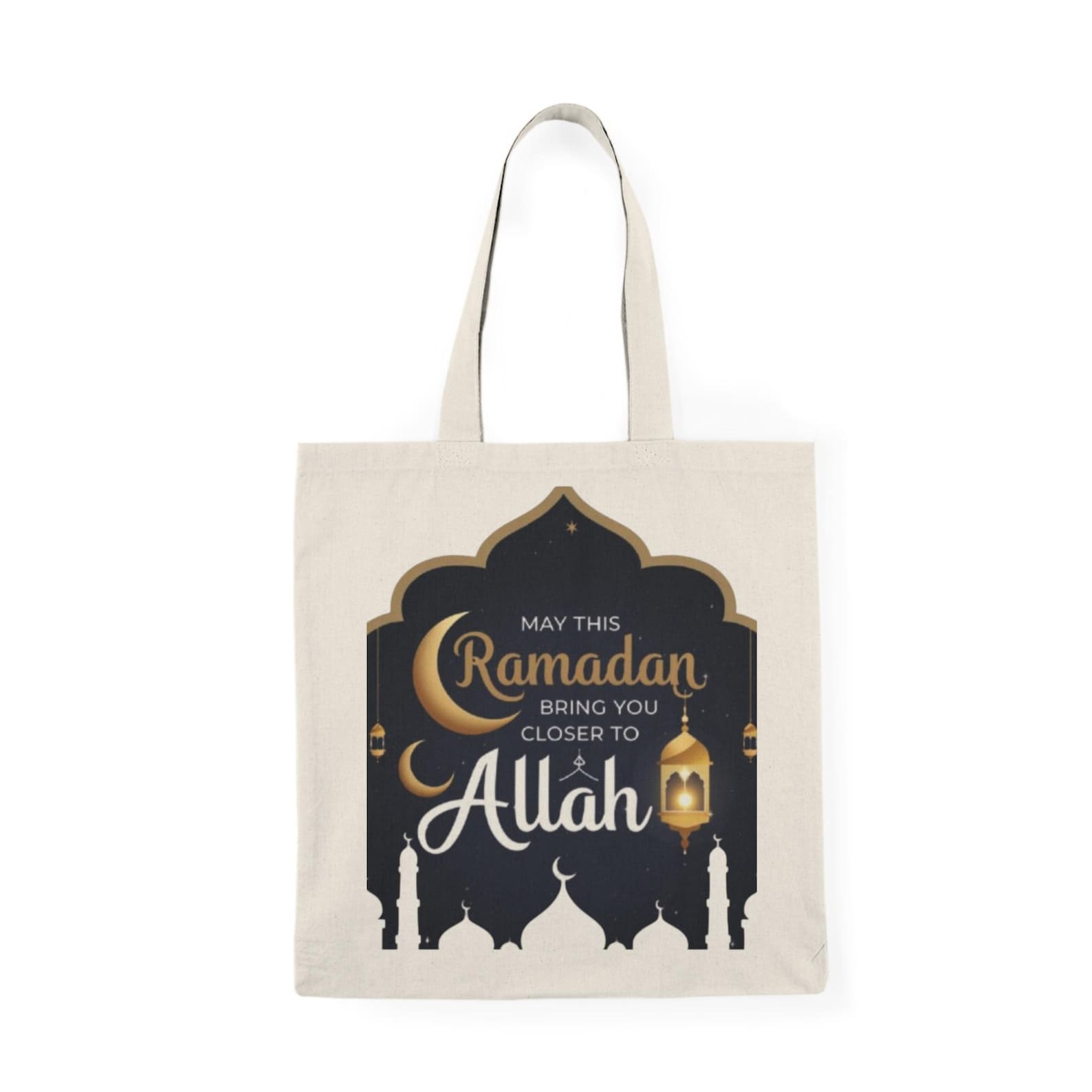 Ramadan Wishes Tote Bag, Islamic Holiday Gift, Reusable Shoulder Bag ...
