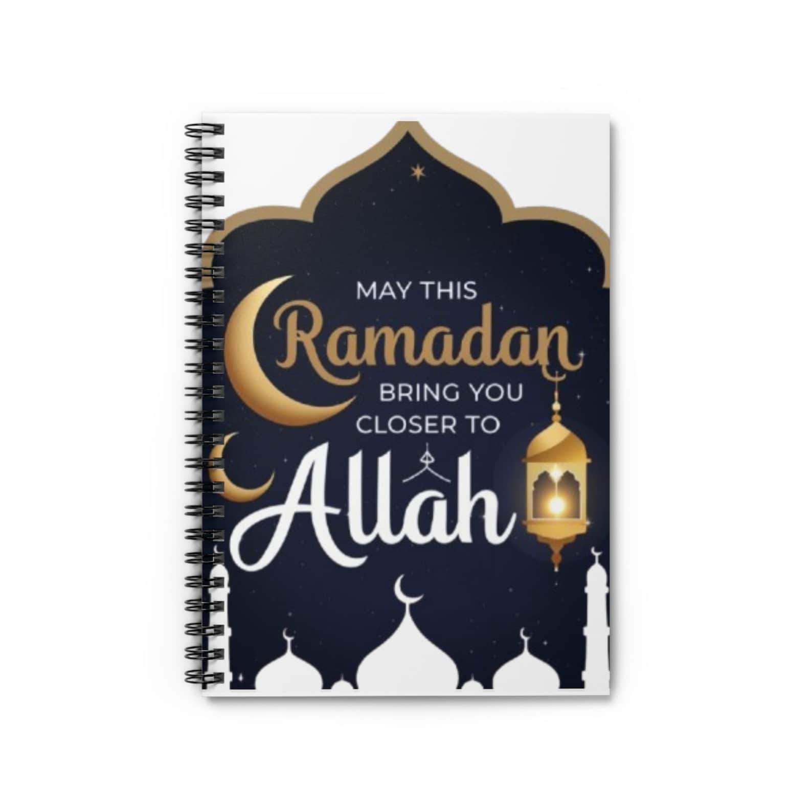 Ramadan Blessings Spiral Notebook - Ruled Line, Islamic Journal, Prayer ...