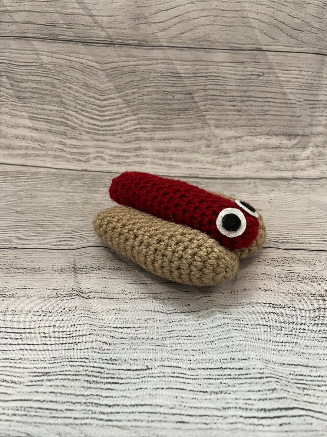 Hot Dog Weenie Worm Crochet Pattern - Etsy