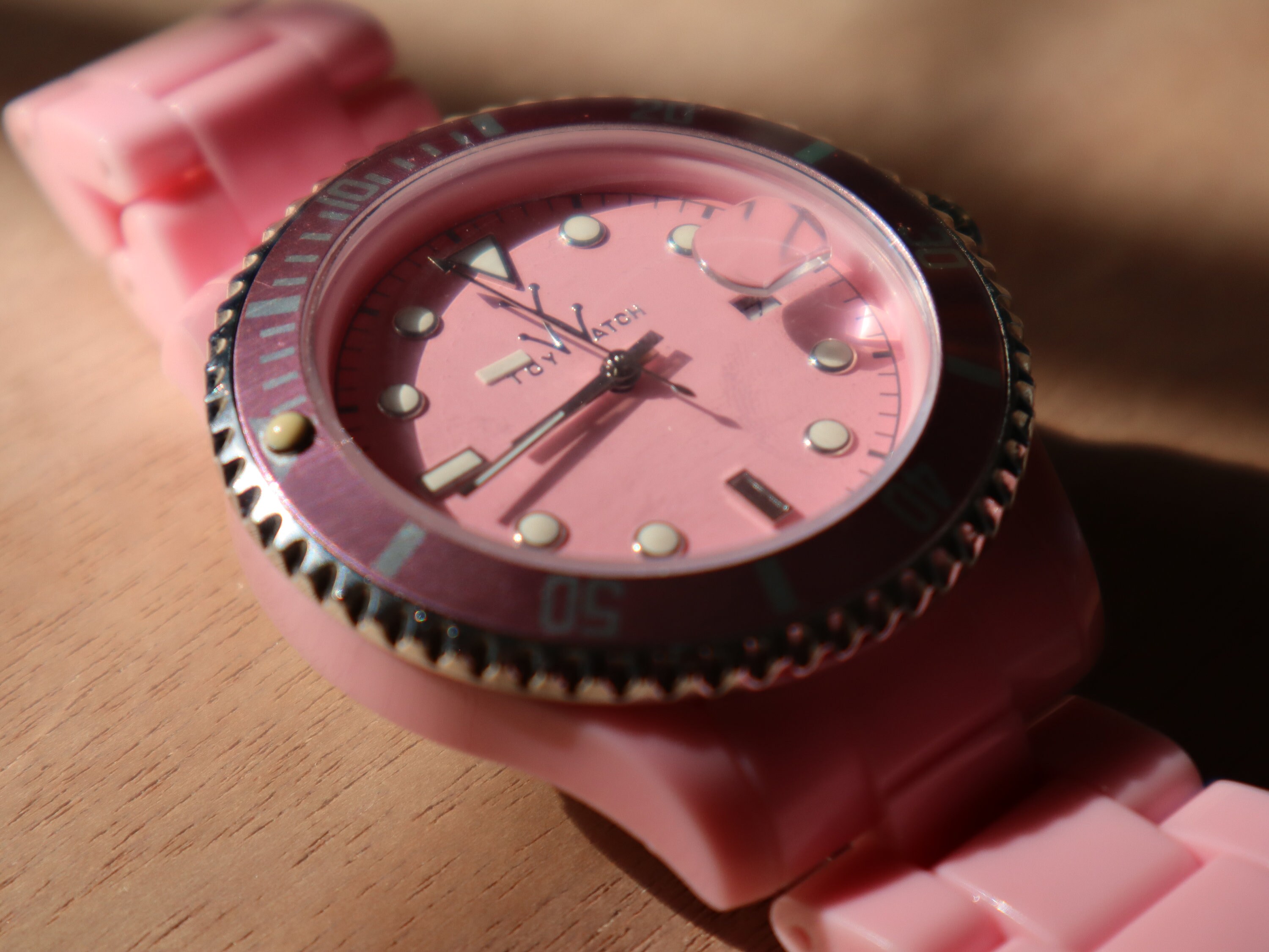 Toywatch Pink Stainless Steel Water Resistant Women’s Watch, Rotating ...