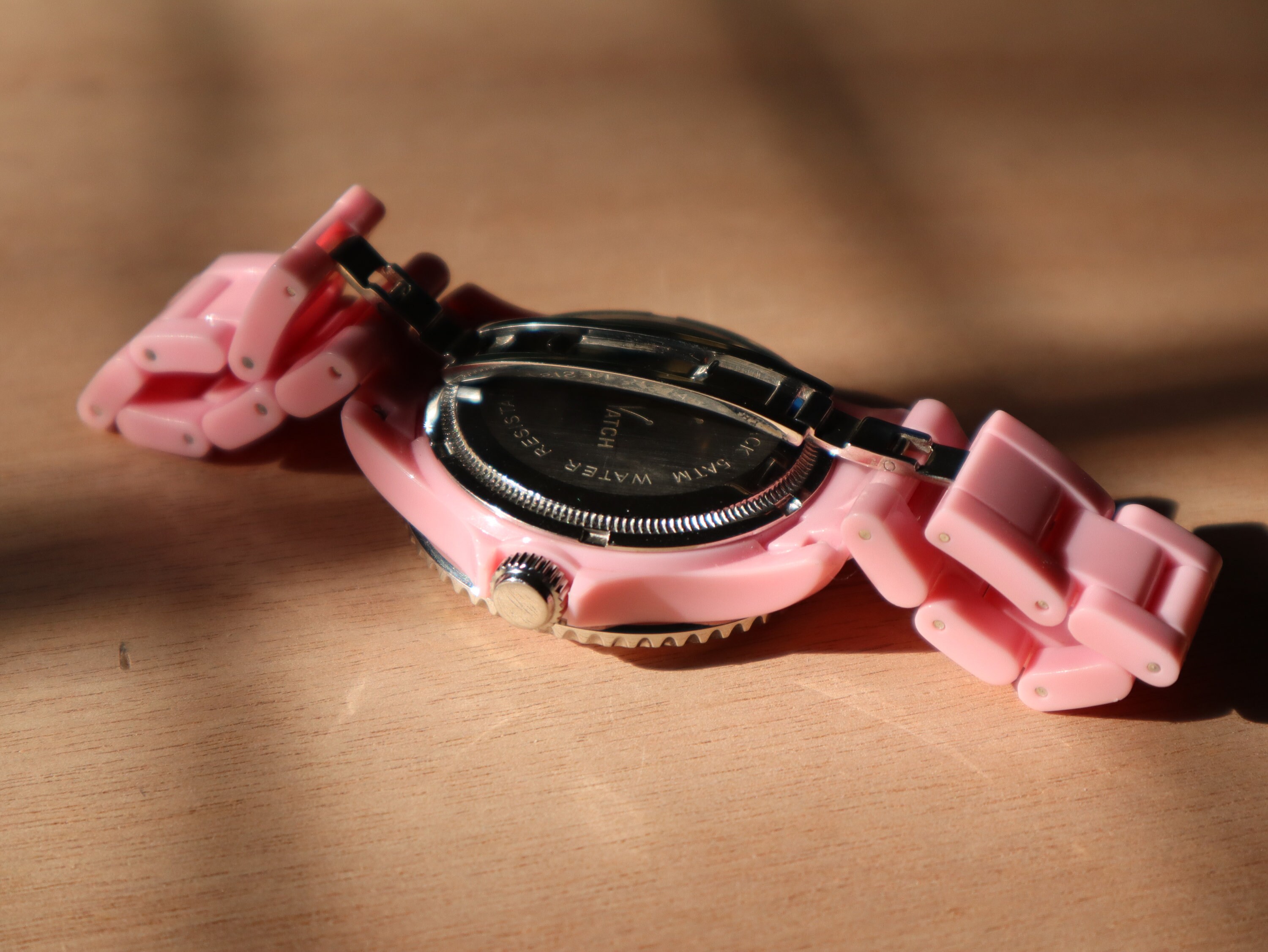 Toywatch Pink Stainless Steel Water Resistant Women’s Watch, Rotating ...