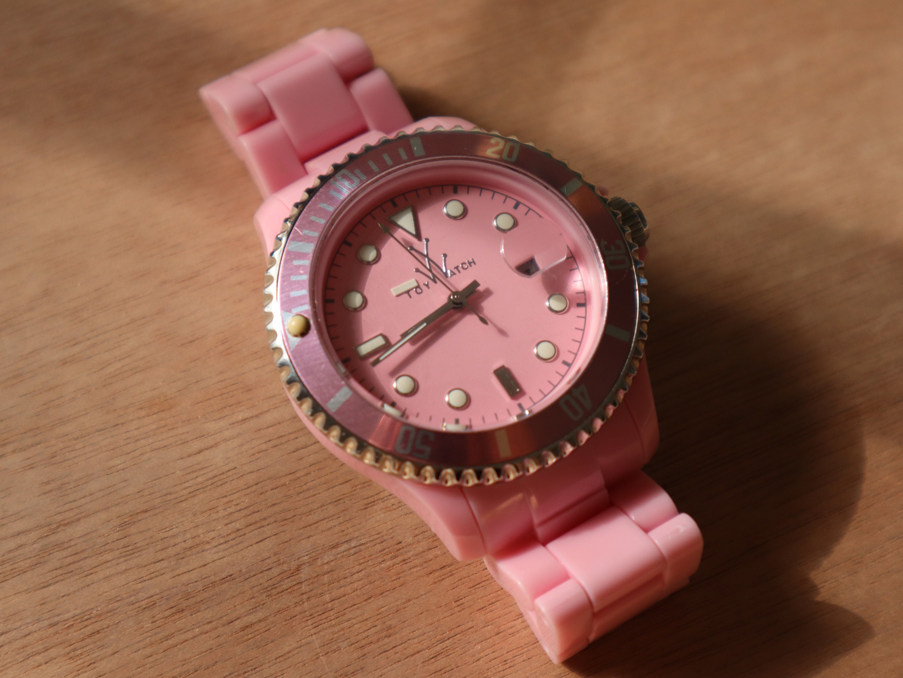 Toywatch Pink Stainless Steel Water Resistant Women’s Watch, Rotating ...