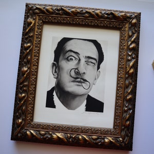 Salvador Dali Original Charcoal Drawing, Hyper-realism, Fine Art ...