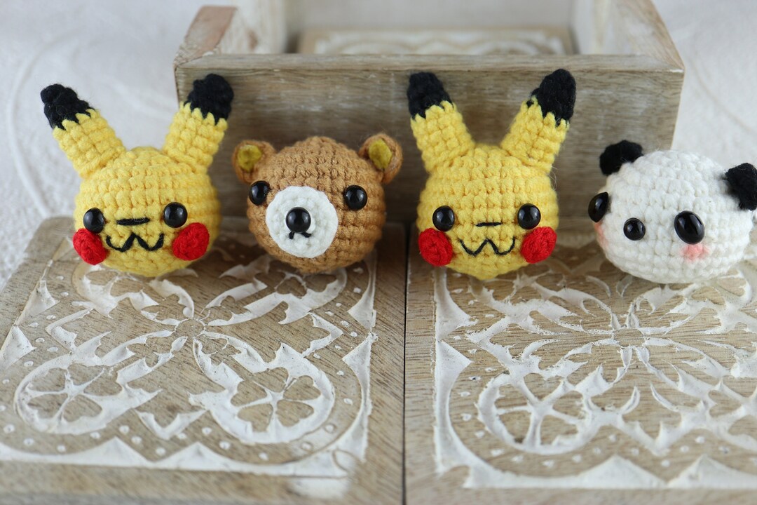 Key Chain, Handmade Crochet Anime Keychain, Anime Figure, Panda ...
