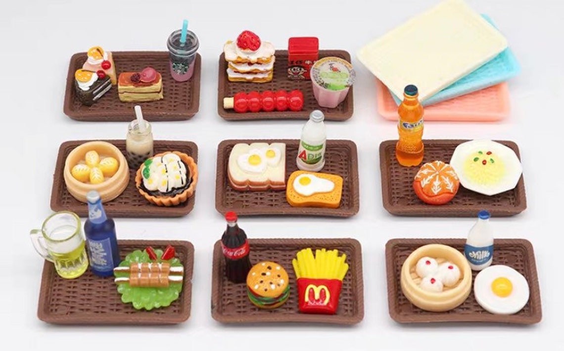 Miniature food and drink mystery pack 10 pieces assorted | Etsy