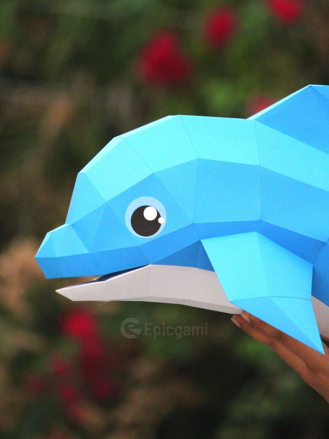 Dolphin Papercraft SVG and PDF Papercraft Fish Mom and Baby - Etsy ...