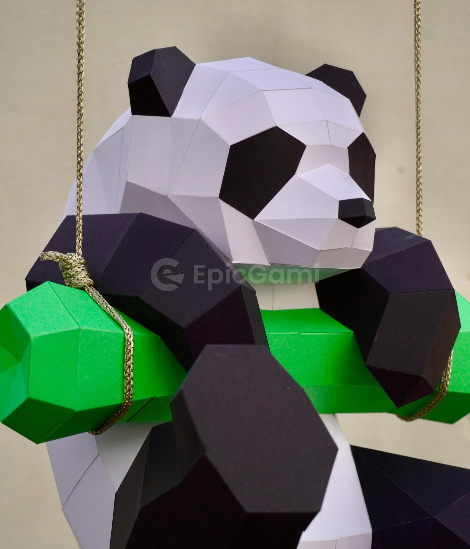 Panda Paper Craft 3d Diy Papercraft Template for Paper Crafting Low ...