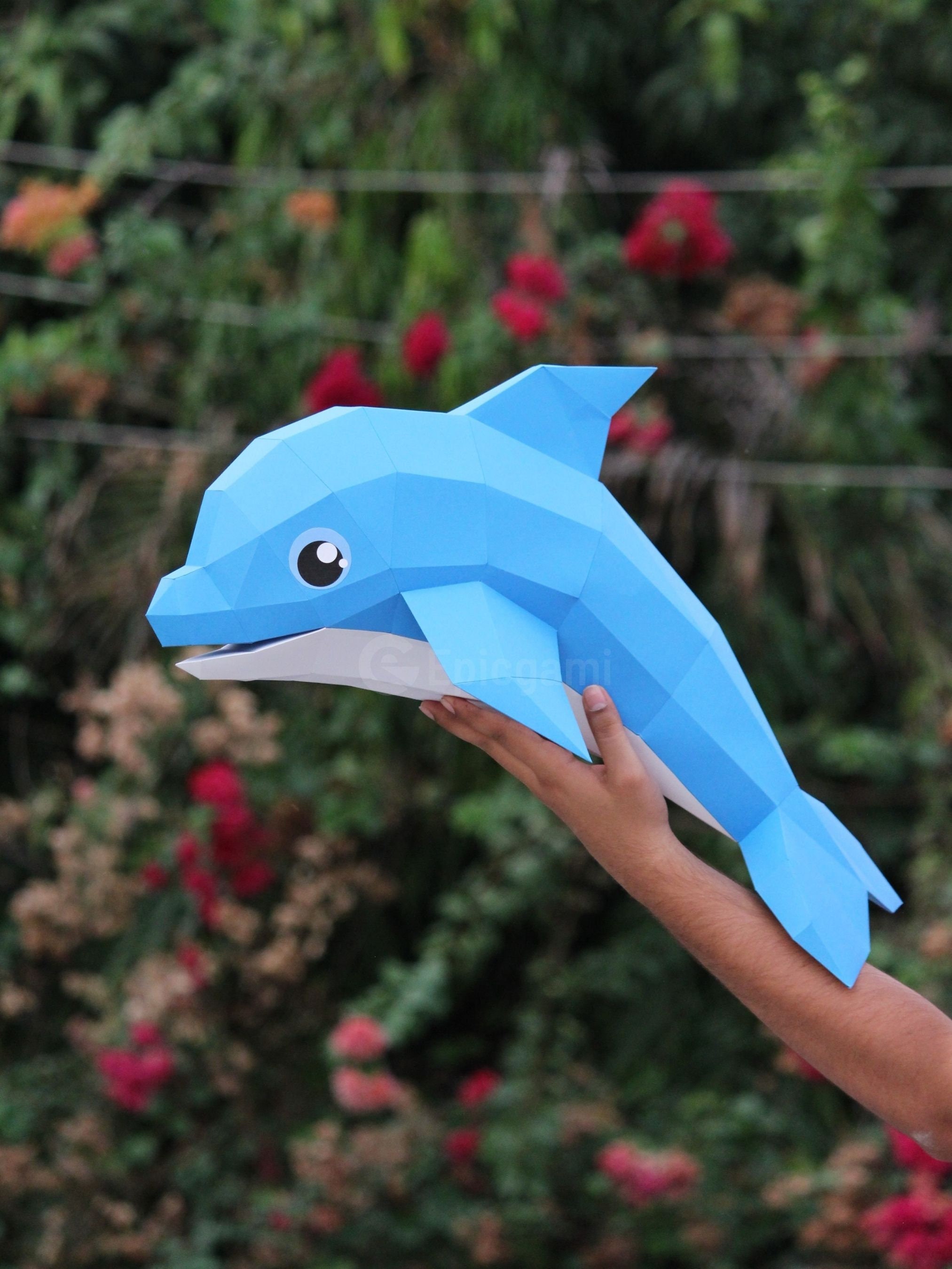 Dauphin Papercraft SVG et PDF papercraft poisson maman et - Etsy Canada