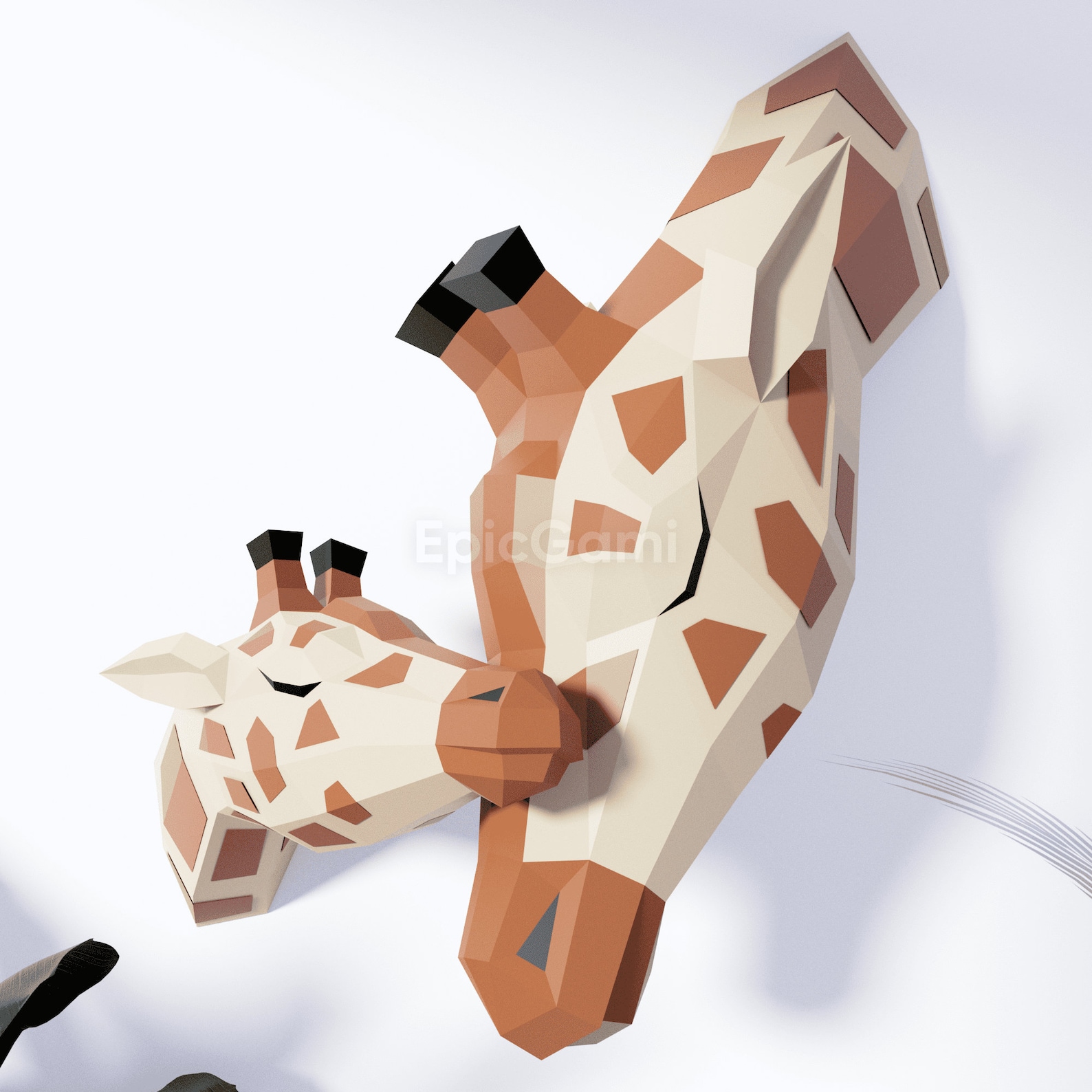 Giraffe 3d Paper Craft Template SVG and PDF | DIY 3d Paper Craft ...