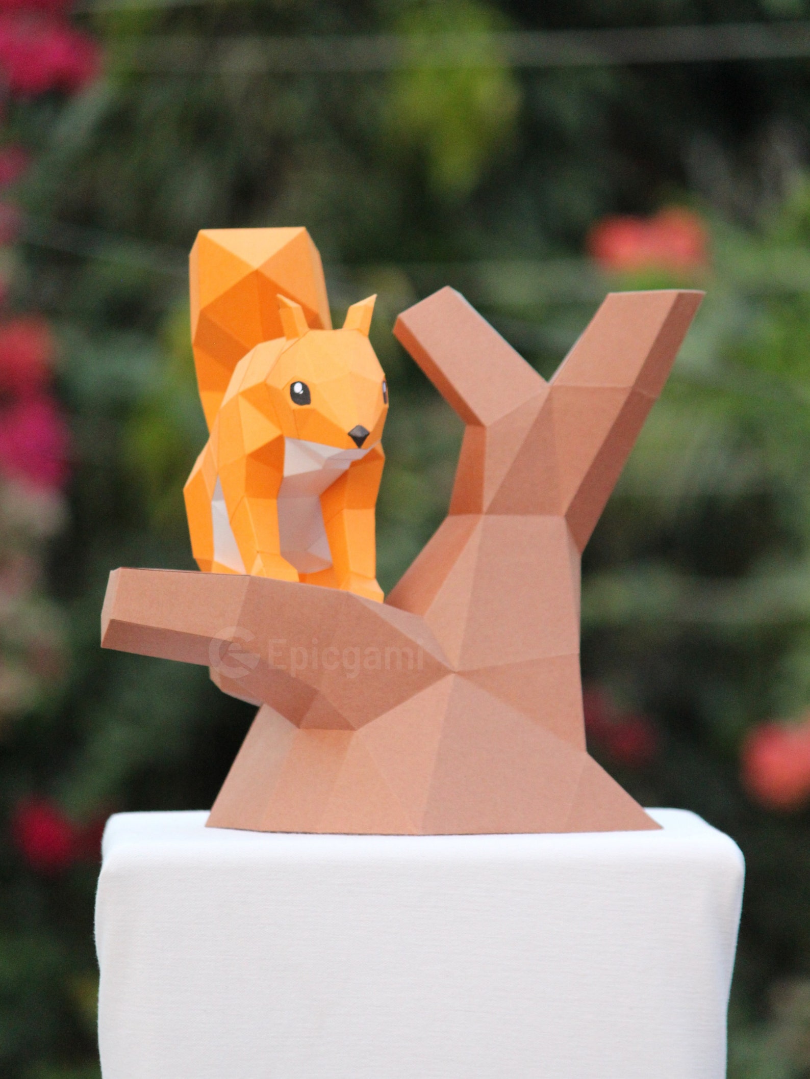 Squirrel Papercraft SVG and PDF DIY Papercraft Squirrel Model - Etsy