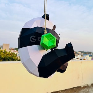 Panda Paper Craft 3d Diy Papercraft Template for Paper Crafting Low ...