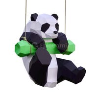 Panda Papercraft, 3d Printed, DIY Craft, for Cricut or Silhouette Cameo ...