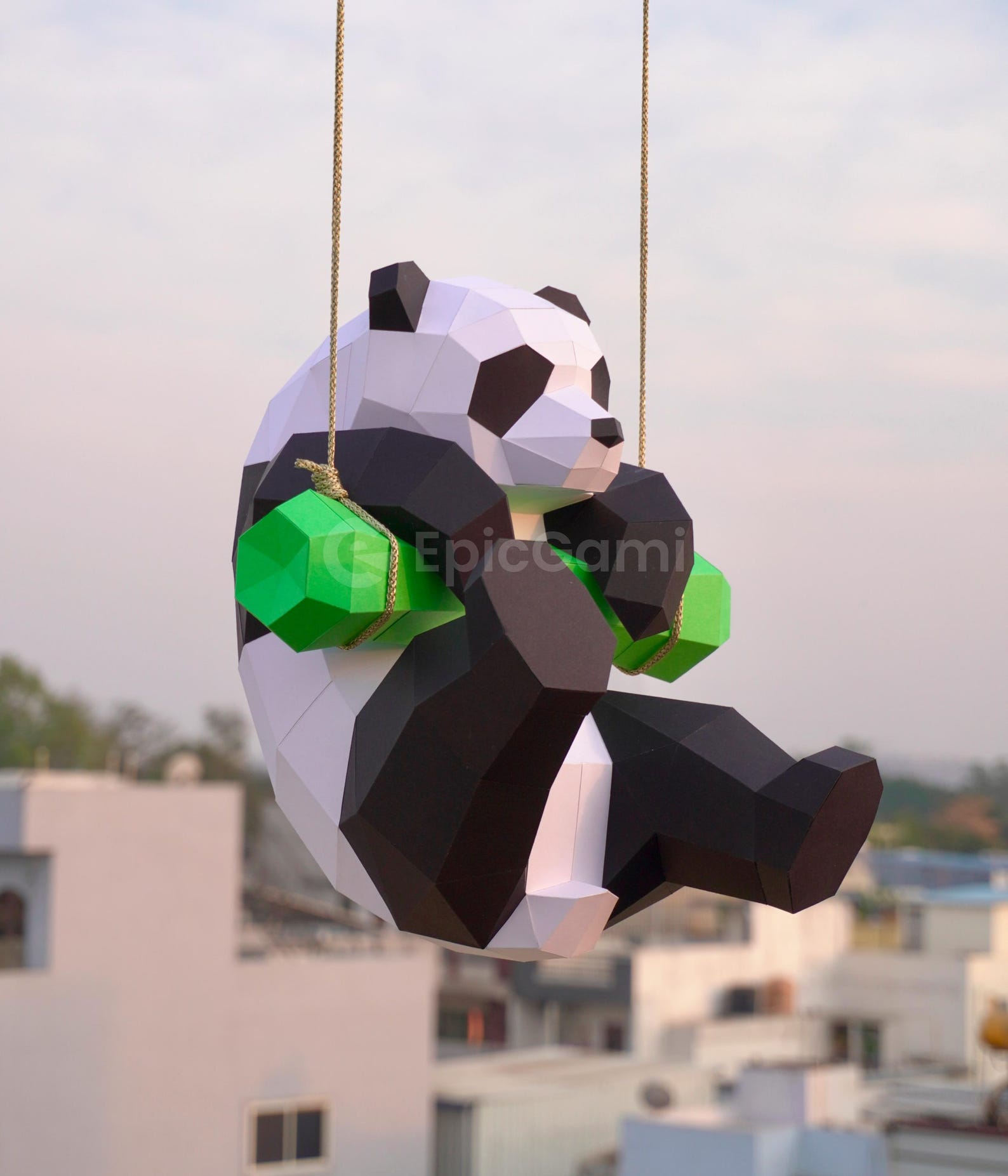 Panda Paper Craft 3d Diy Papercraft Template for Paper Crafting Low ...