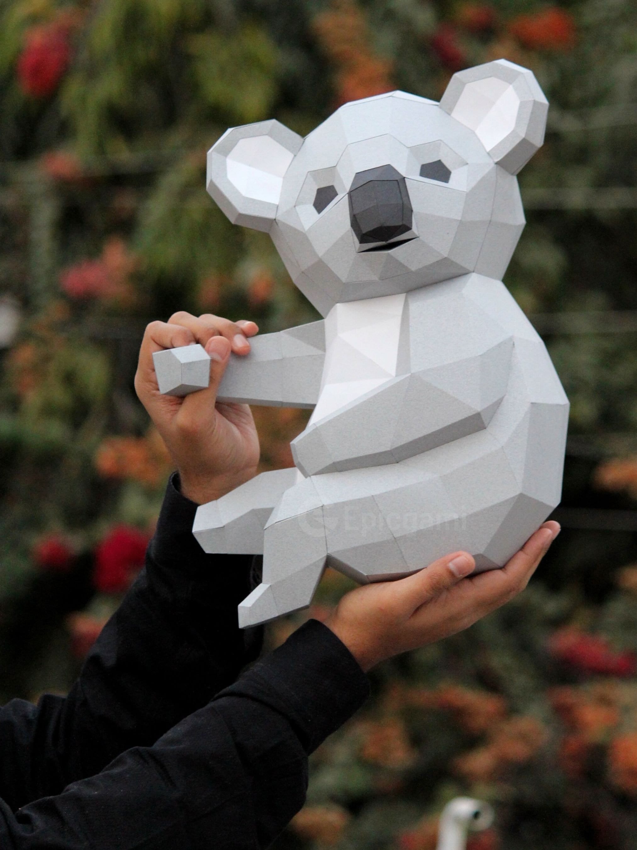 Koala papercraft SVG y PDF 3d koala papercraft low poly 3d - Etsy México