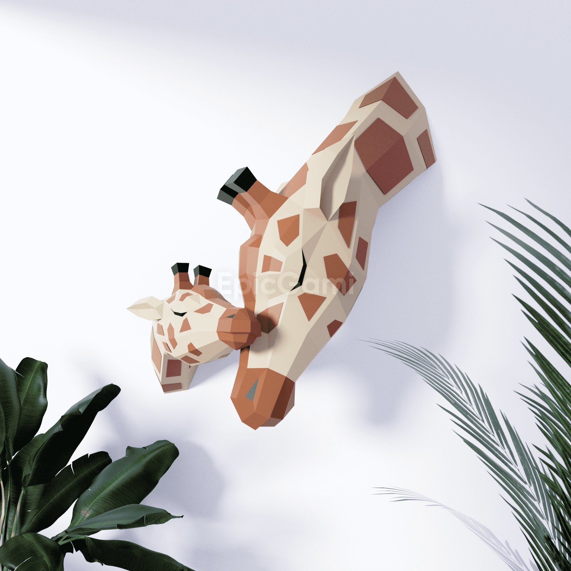 Giraffe 3d Paper Craft Template SVG and PDF | DIY 3d Paper Craft ...