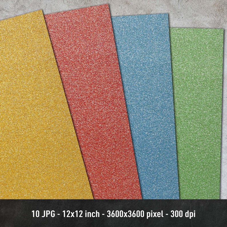 Retro Glitter 10 Different Real Images Digital Paper - Etsy