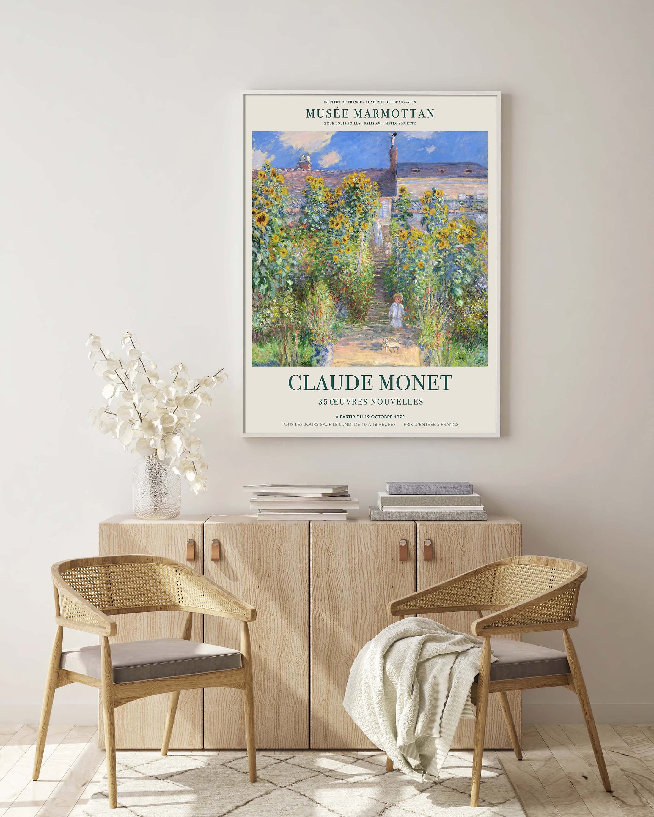 Claude Monet Exhibition Poster the Artist's Garden at - Etsy