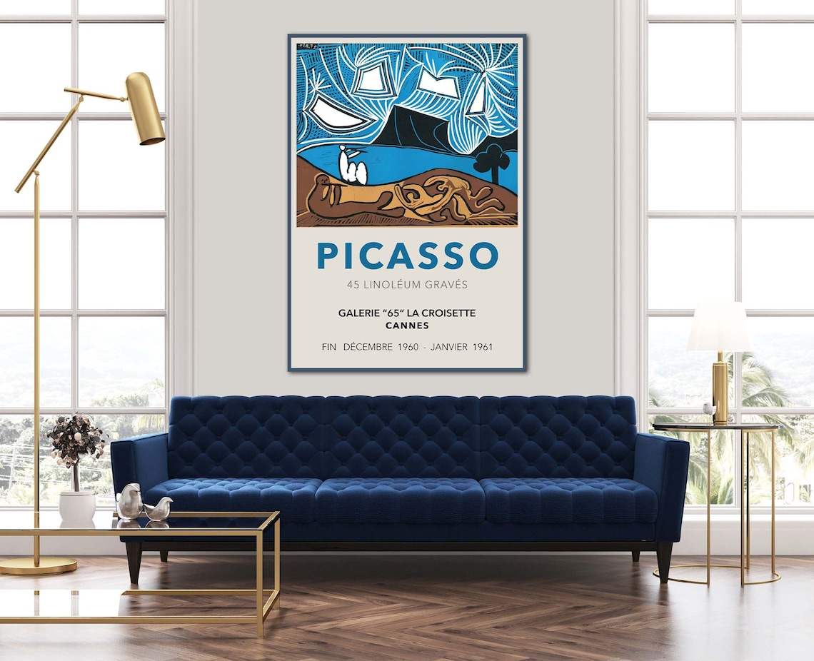 Picasso Exhibition Poster, Vintage Downloadable Art Print, Instant ...