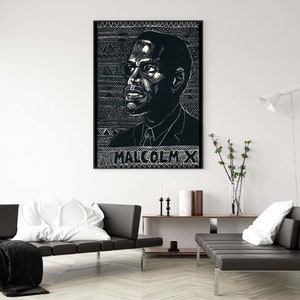 Malcolm X, Downloadable Poster, Printable Art, Instant Download - Etsy