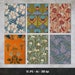 Vintage Floral Designs, Digital Paper, Vol.4, 10 Pages A4, Instant ...