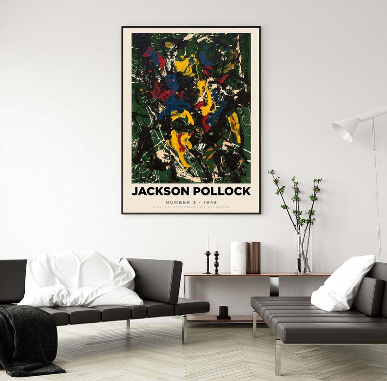 Jackson Pollock Number 3 Printable Art Instant Download - Etsy