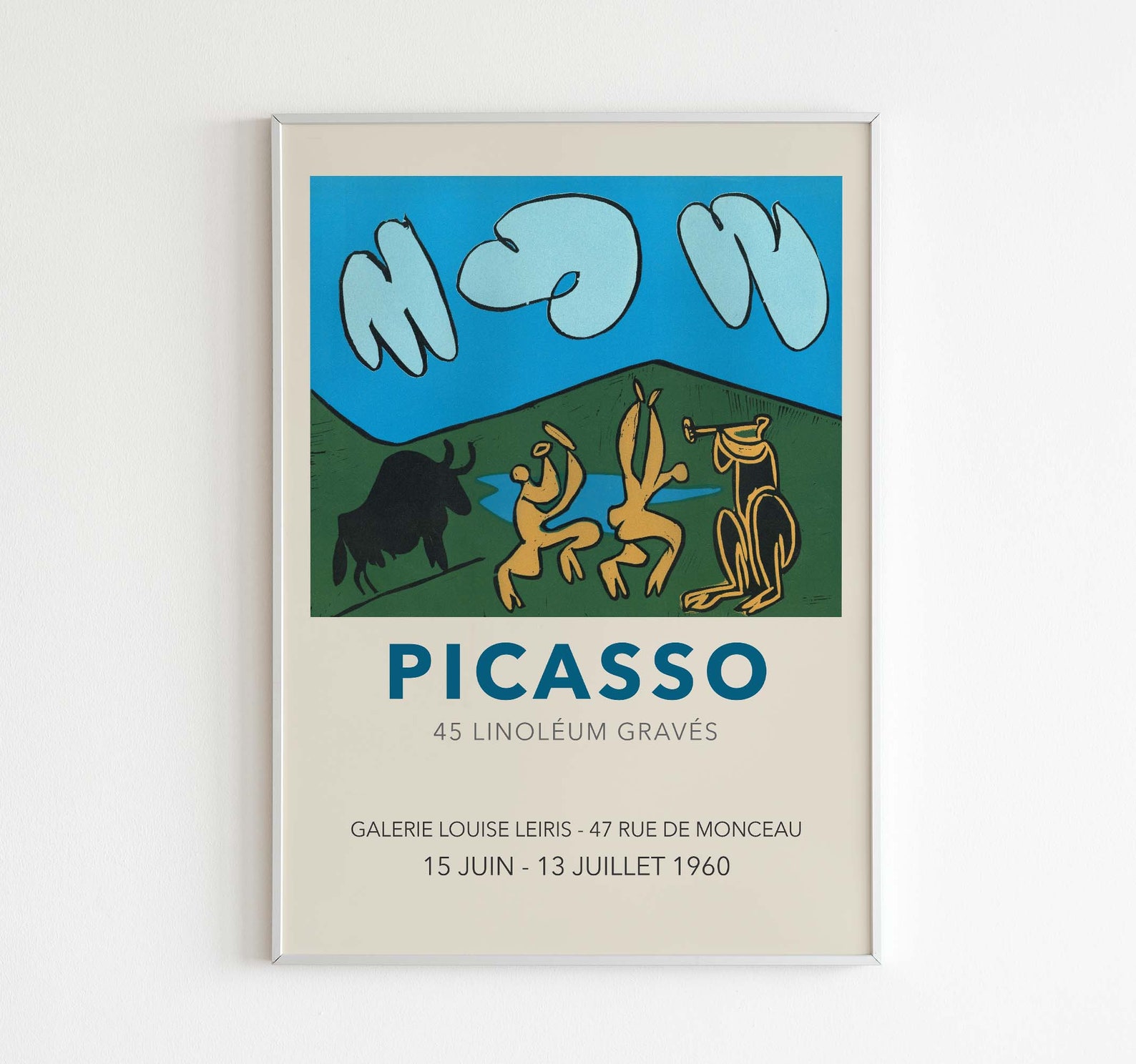 Set of 6 Pablo Picasso Exhibition Poster Downloadable Art - Etsy Canada