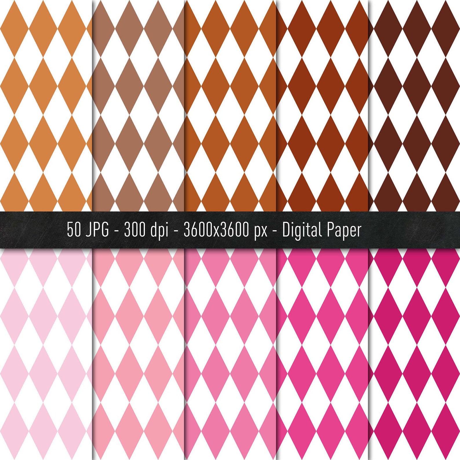 Diamond Checkers 50 Different Seamless Pattern Alice in - Etsy