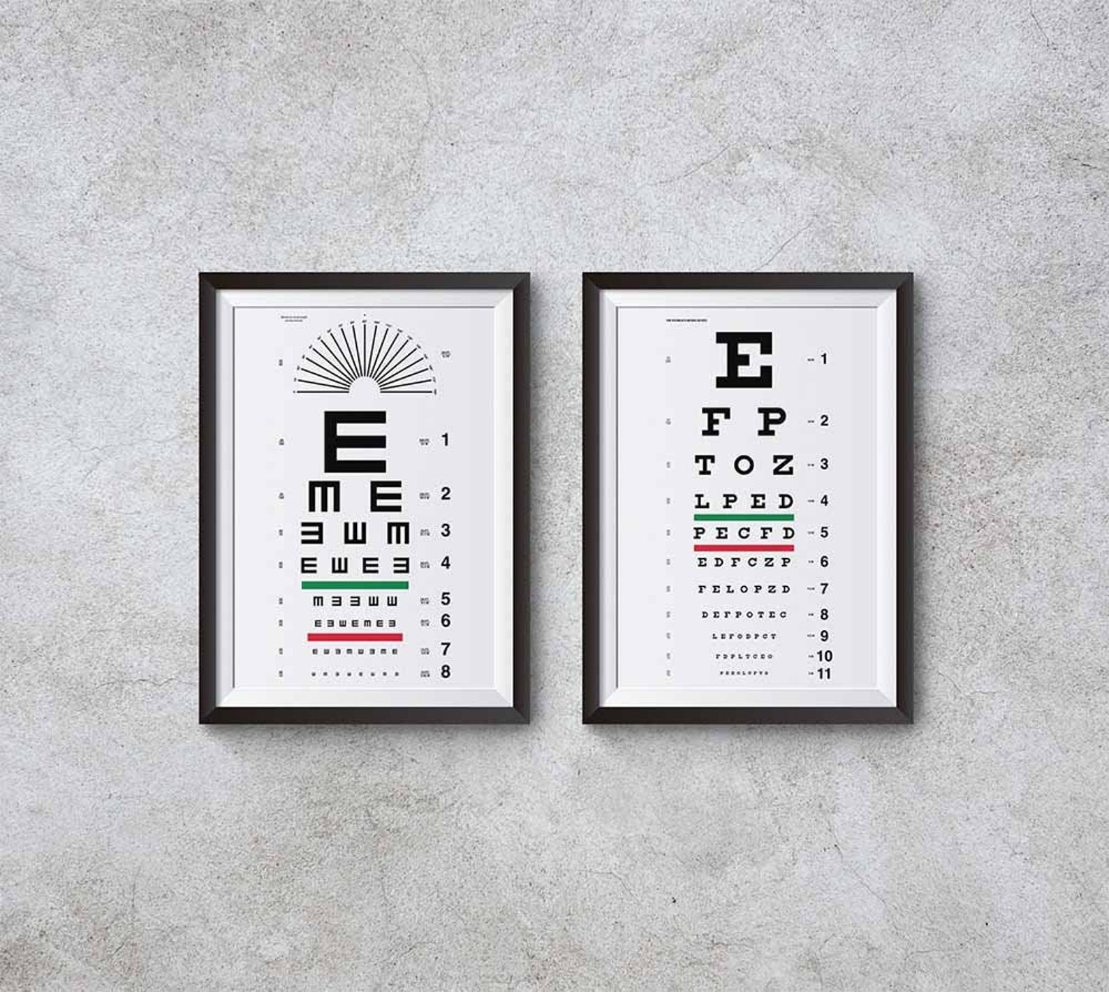 Snellen Eye Chart Print Instant Download Art Print - Etsy