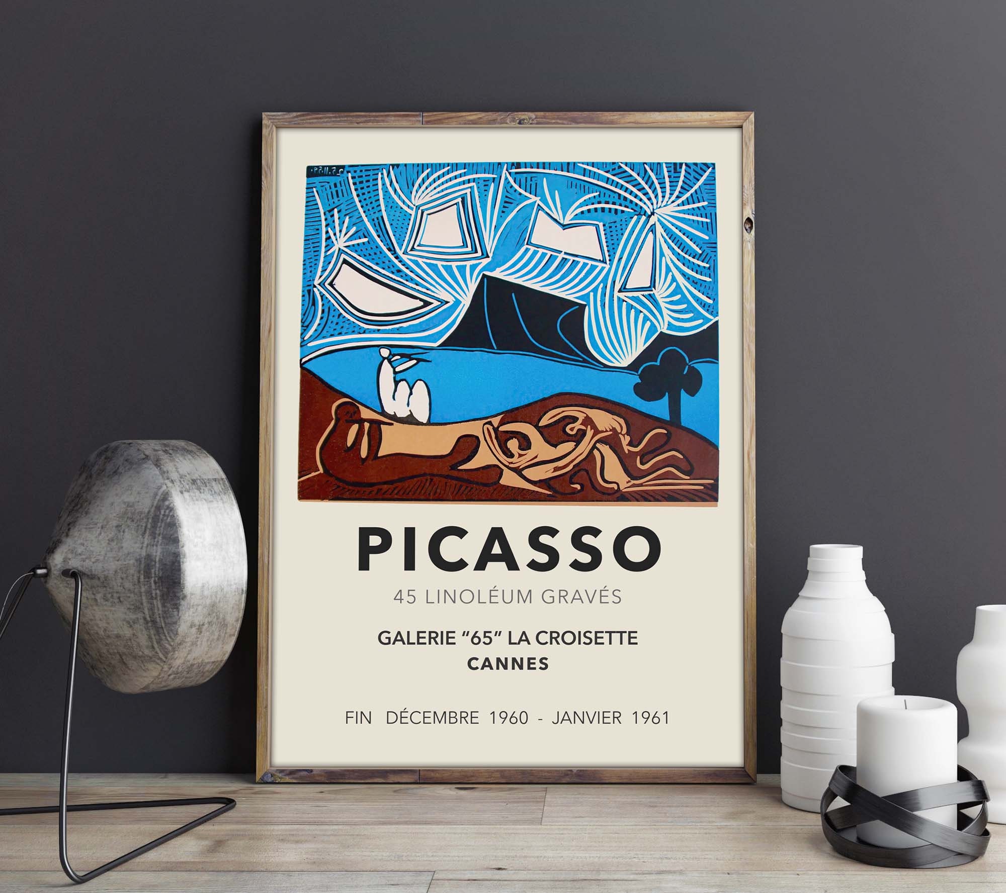 Picasso Exhibition Poster Vintage Downloadable Art Print - Etsy