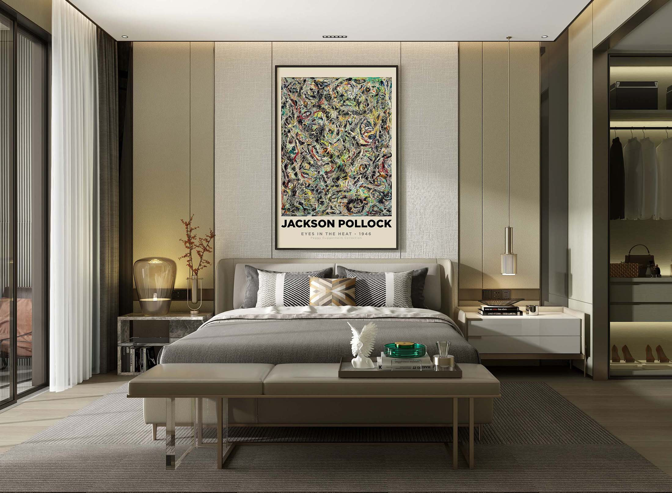 Jackson Pollock Eyes in the Heat Printable Art Instant - Etsy