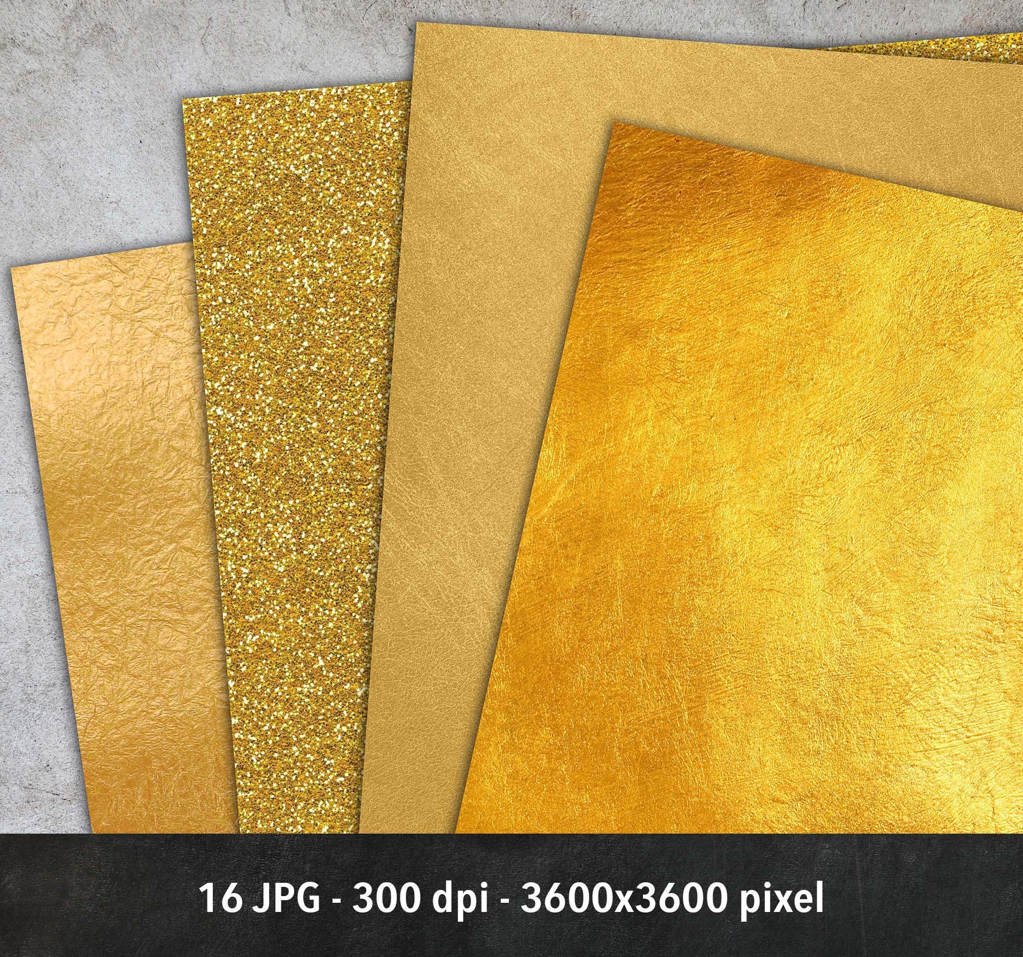 Gold Texture, 16 Different Images, Digital Paper, Instant Download - Etsy