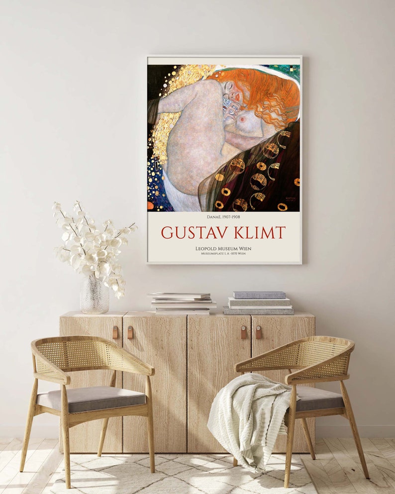 Gustav Klimt Exhibition Poster Danae Printable Poster Art - Etsy