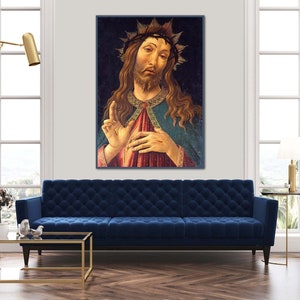Jesus Christ by Sandro Botticelli Poster, Christ the Redeemer ...